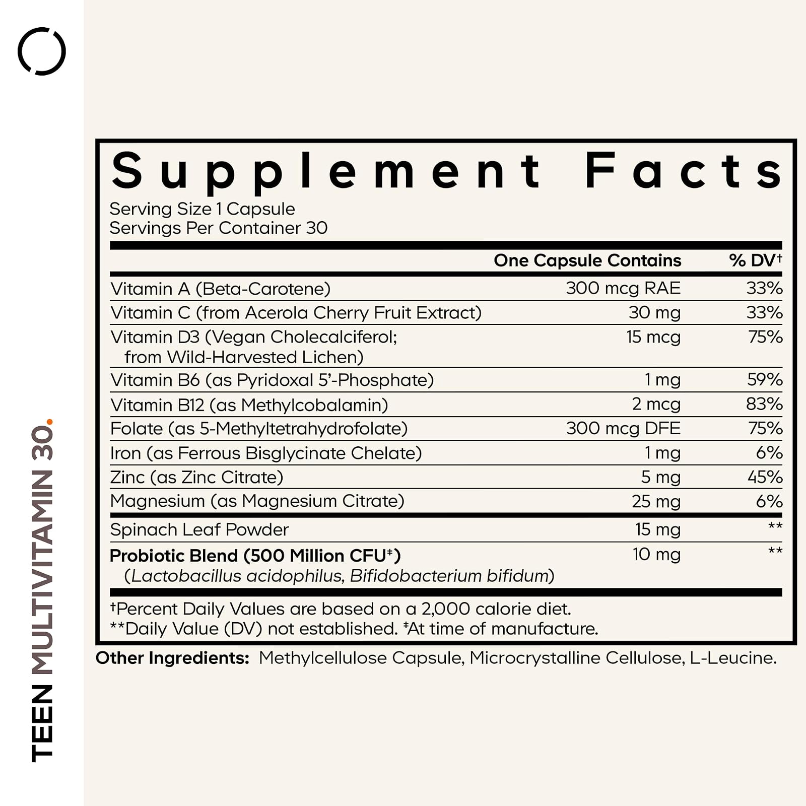 whole food multivitamin for teens