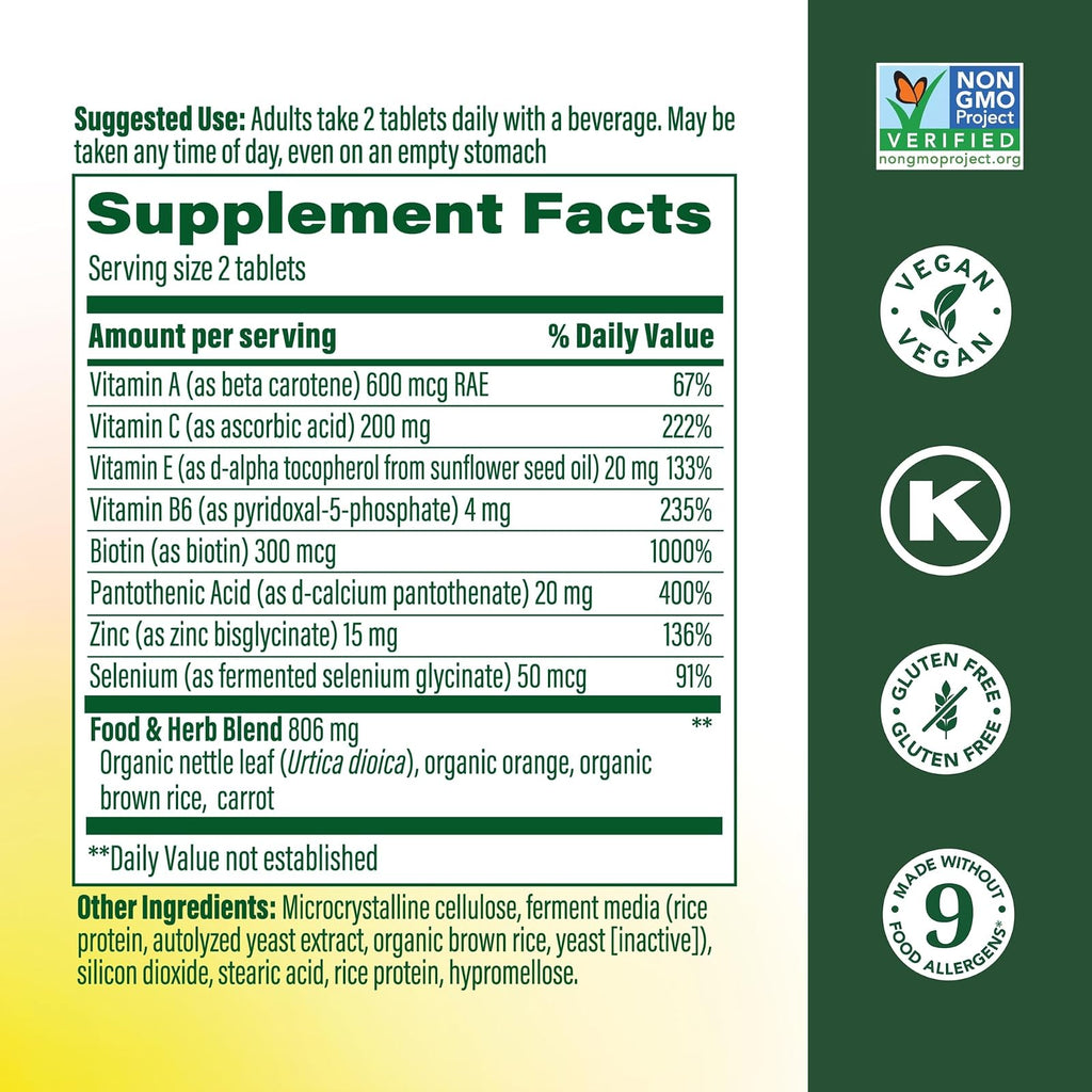whole food multivitamin for vibrant hair
