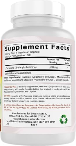 whole food multivitamin L-Carnosine formula
