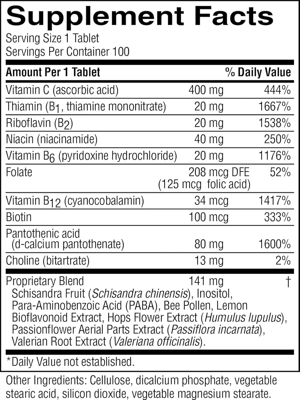 whole food multivitamin Nutri-Calm tablets