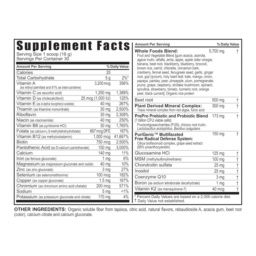 whole food multivitamin powder for energy