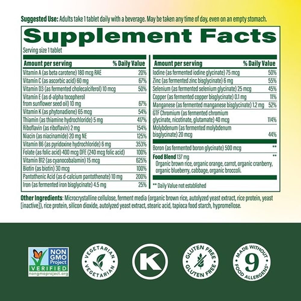 whole food multivitamin with 22 nutrients