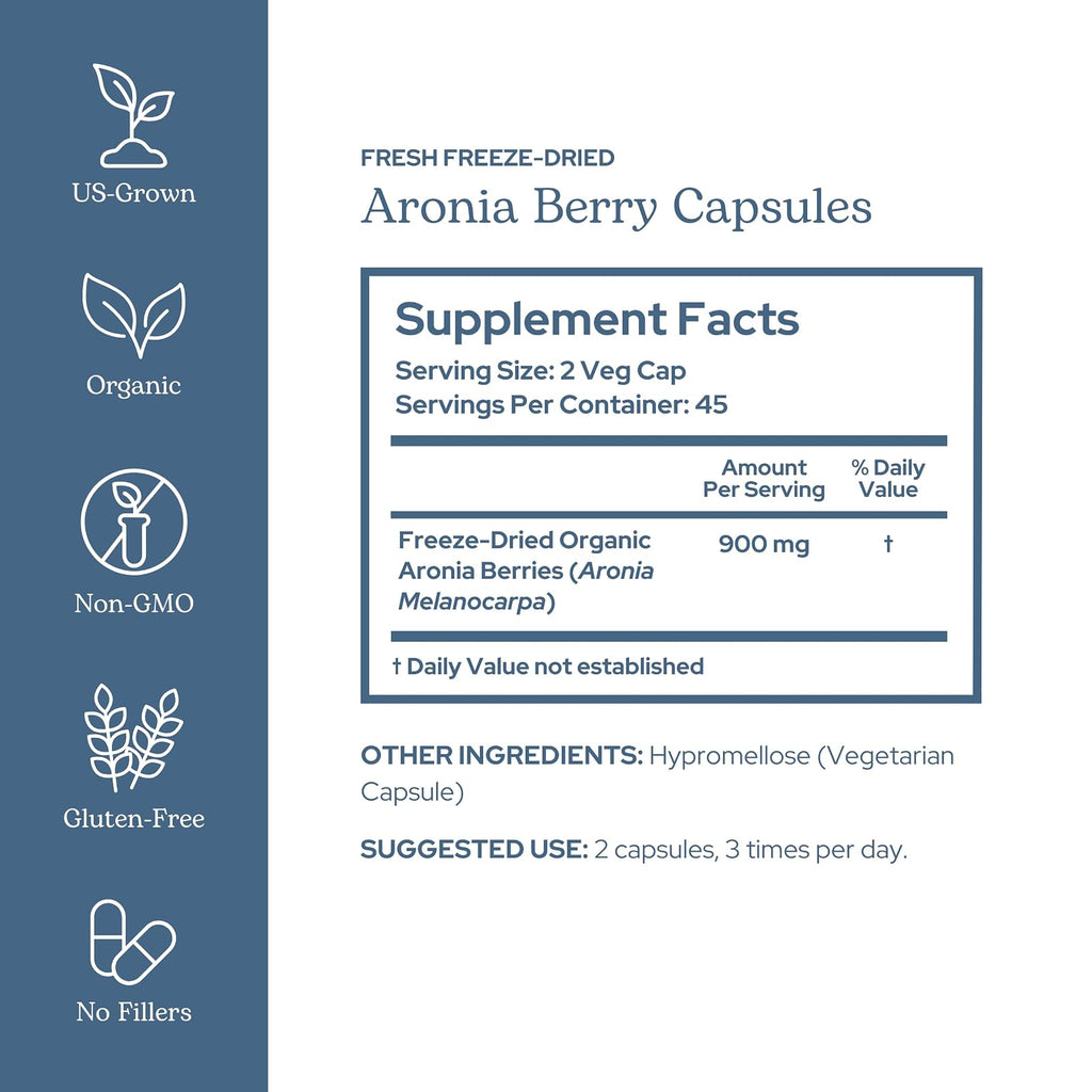 Whole food multivitamin with aronia