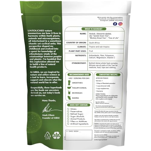Whole food multivitamin with Baobab Powder