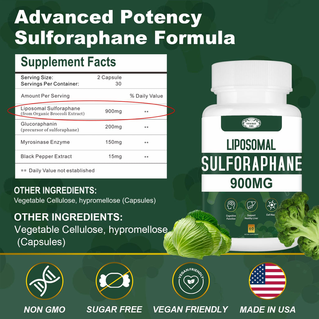 Whole food multivitamin with broccoli extract