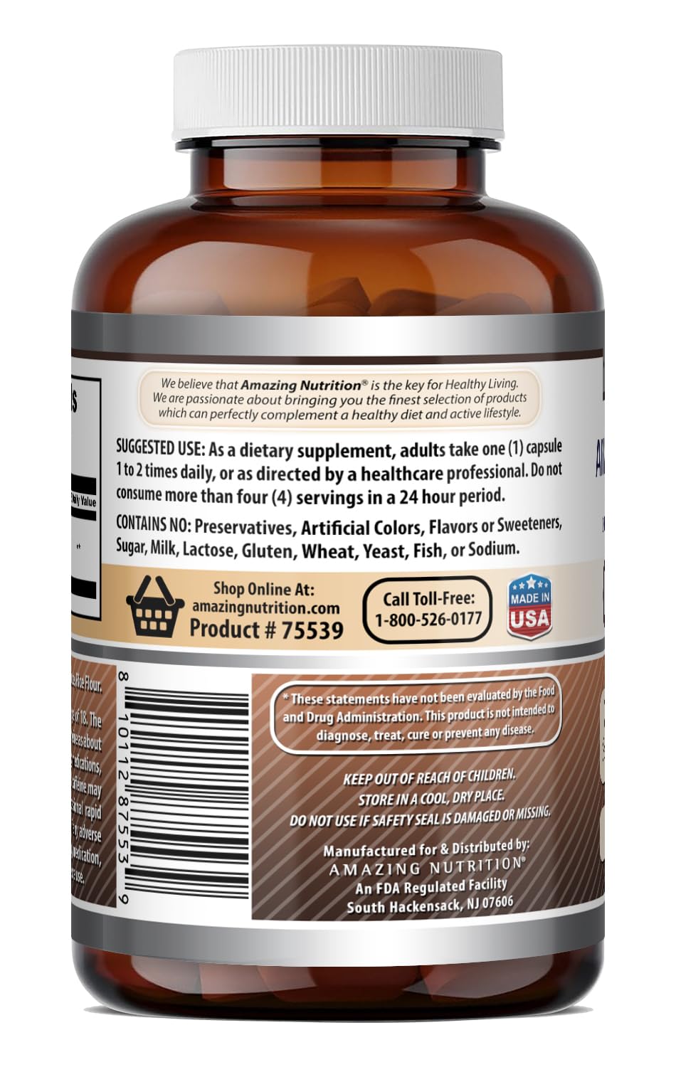 Whole food multivitamin with caffeine