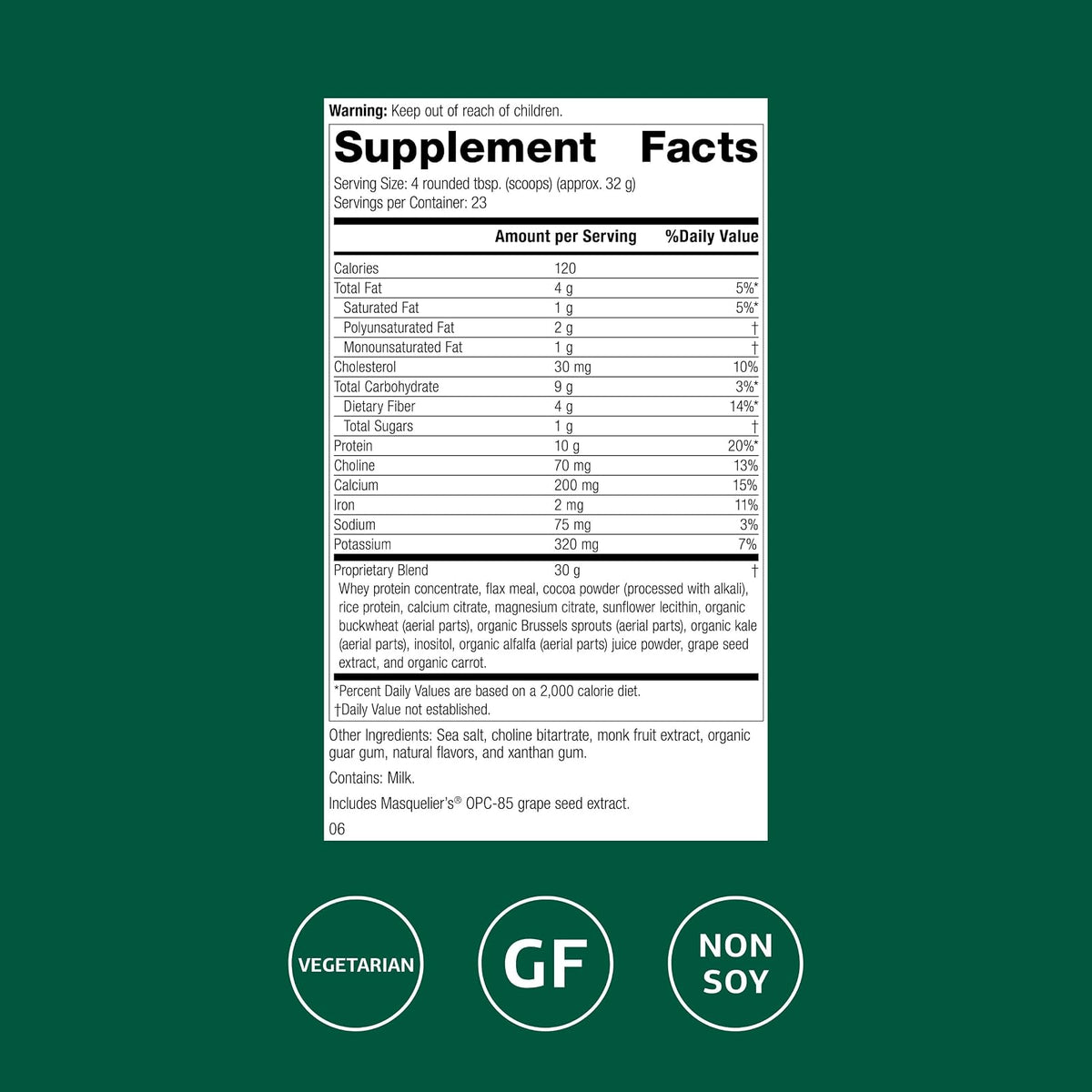 whole food multivitamin with chocolate flavour