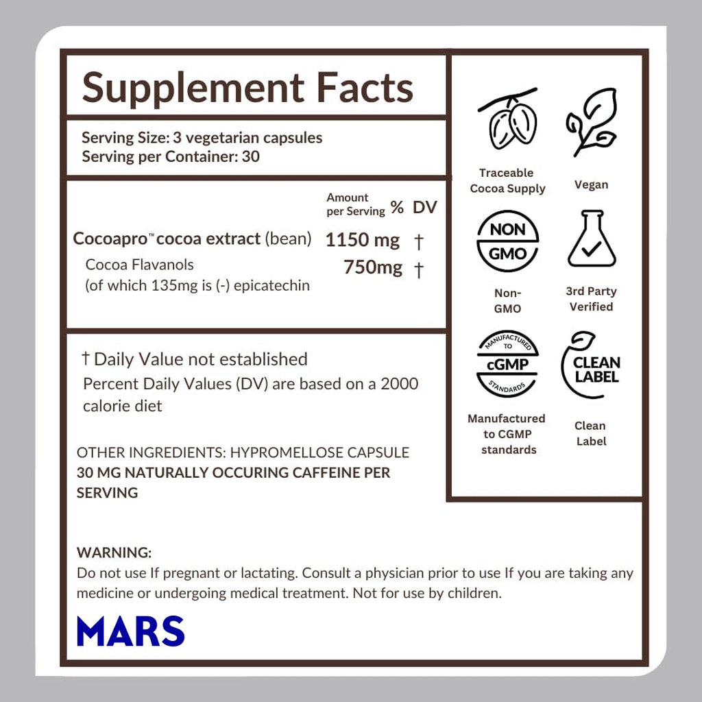 Whole food multivitamin with cocoa