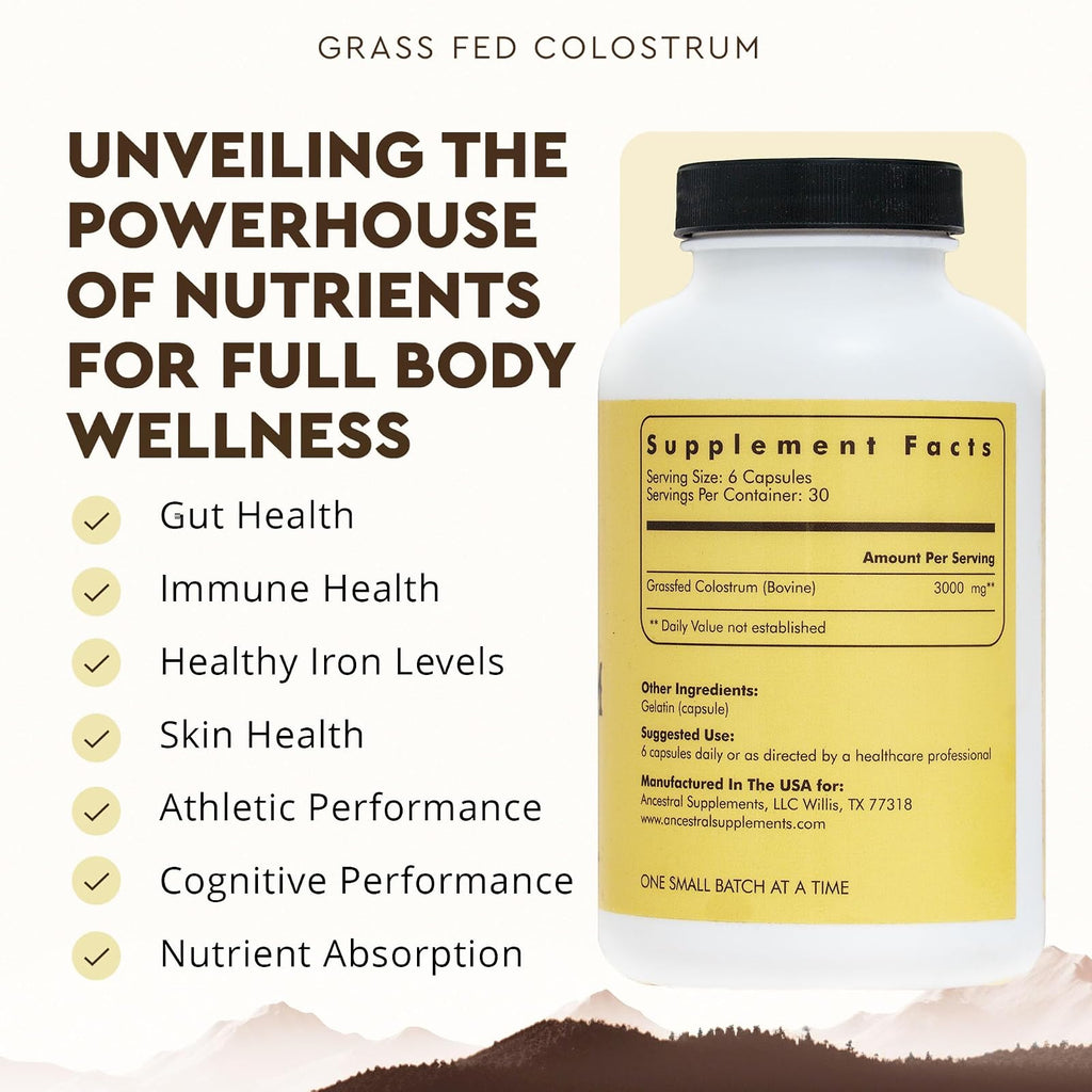 Whole food multivitamin with colostrum