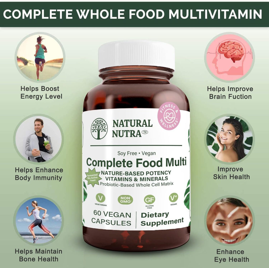 Whole food multivitamin with essential nutrients