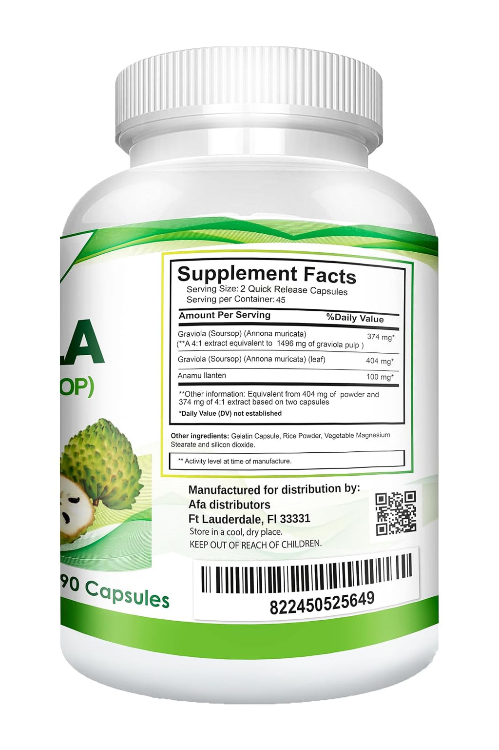 whole food multivitamin with Graviola extract