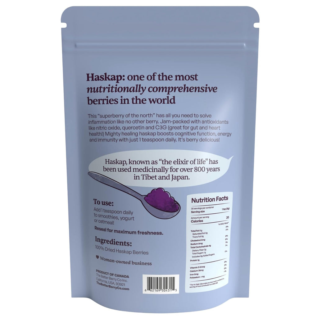 Whole food multivitamin with haskap berries