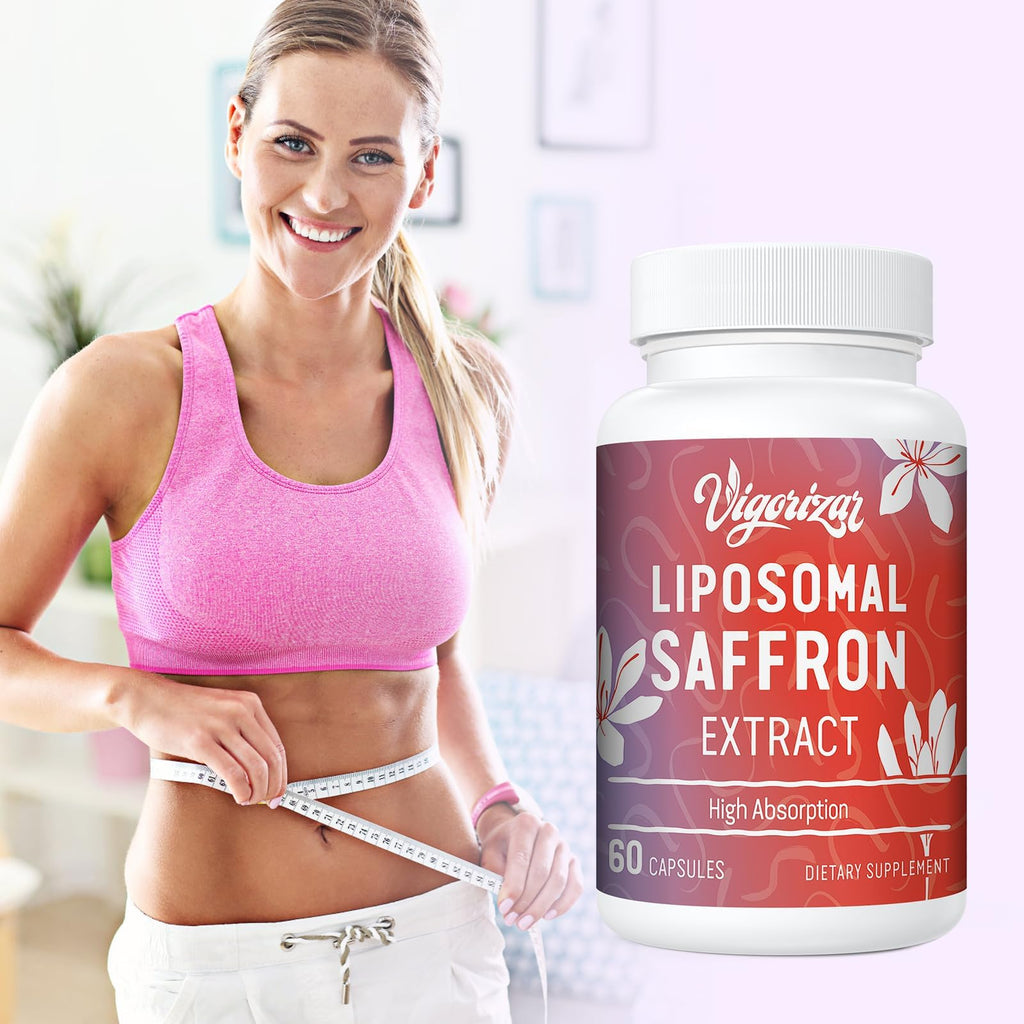Whole food multivitamin with liposomal saffron