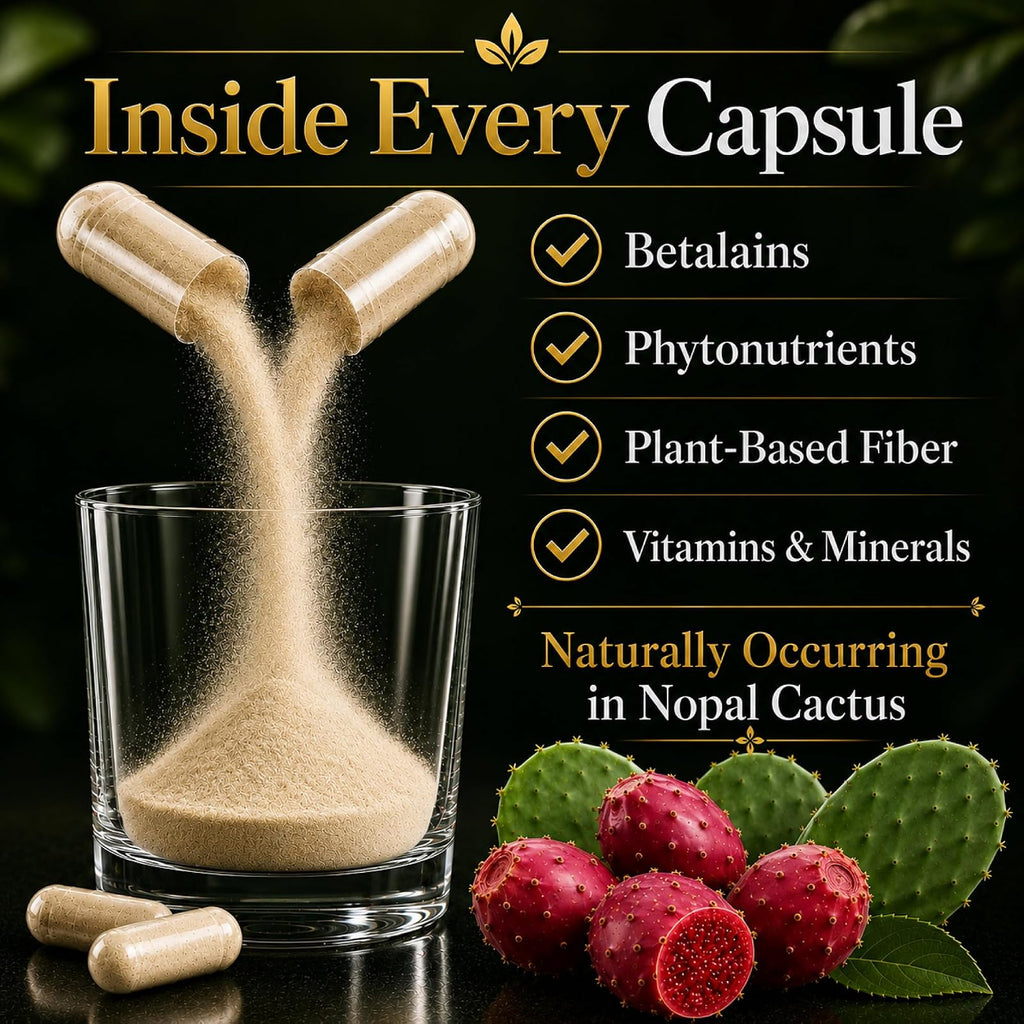 Whole food multivitamin with nopal cactus