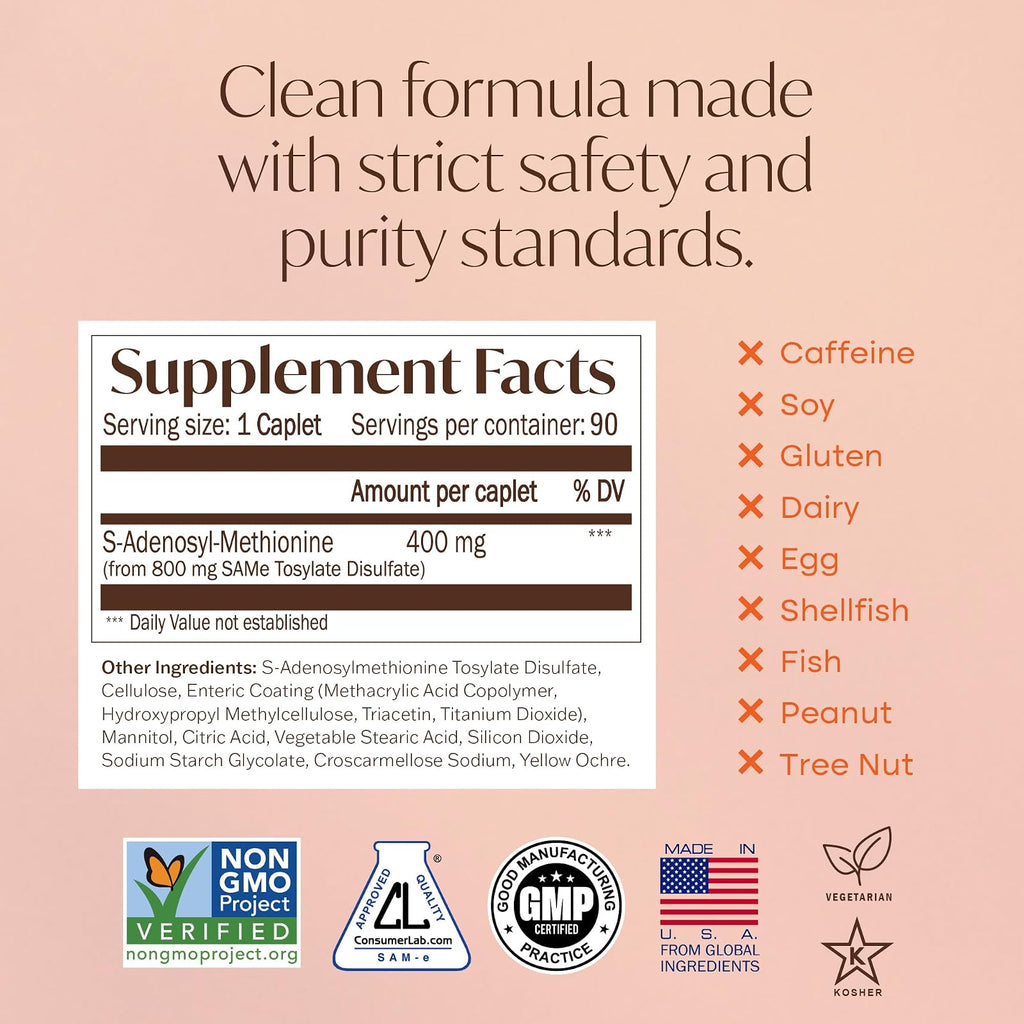 Whole food multivitamin with SAM-e