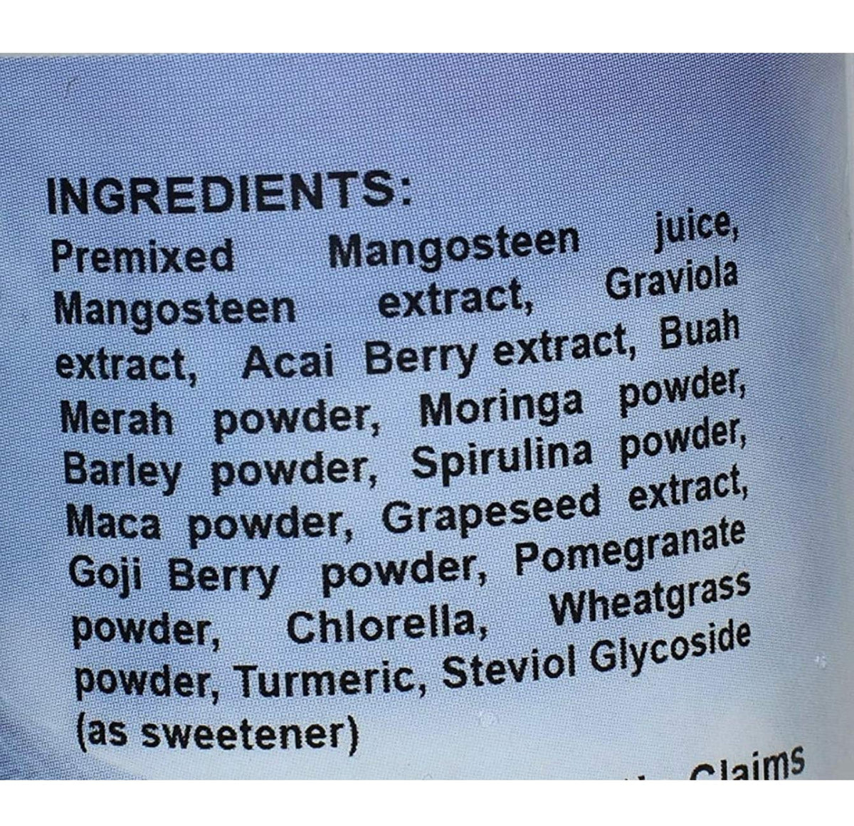 whole food multivitamin with steviol glycosides