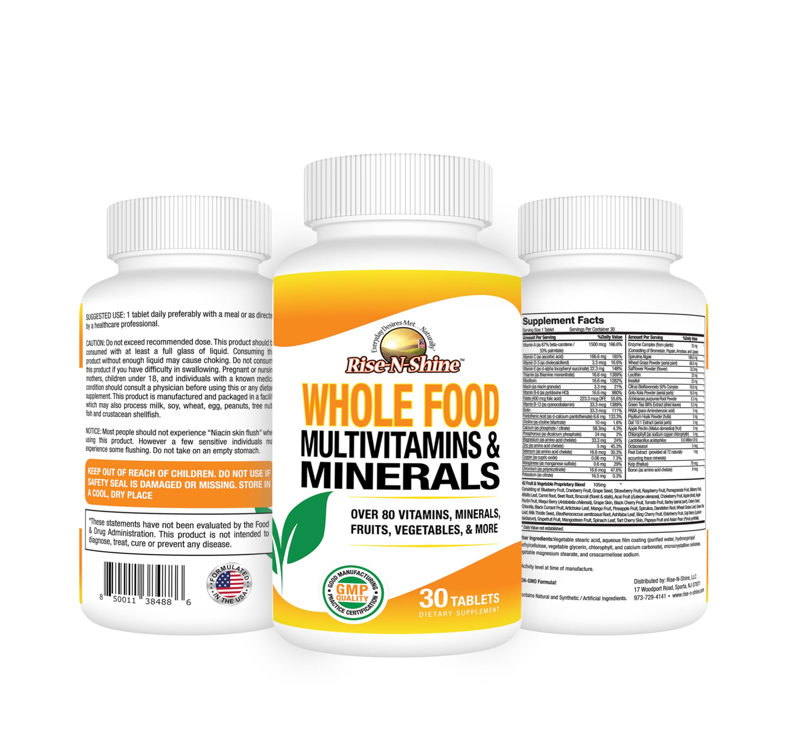 whole food multivitamins with 80 ingredients