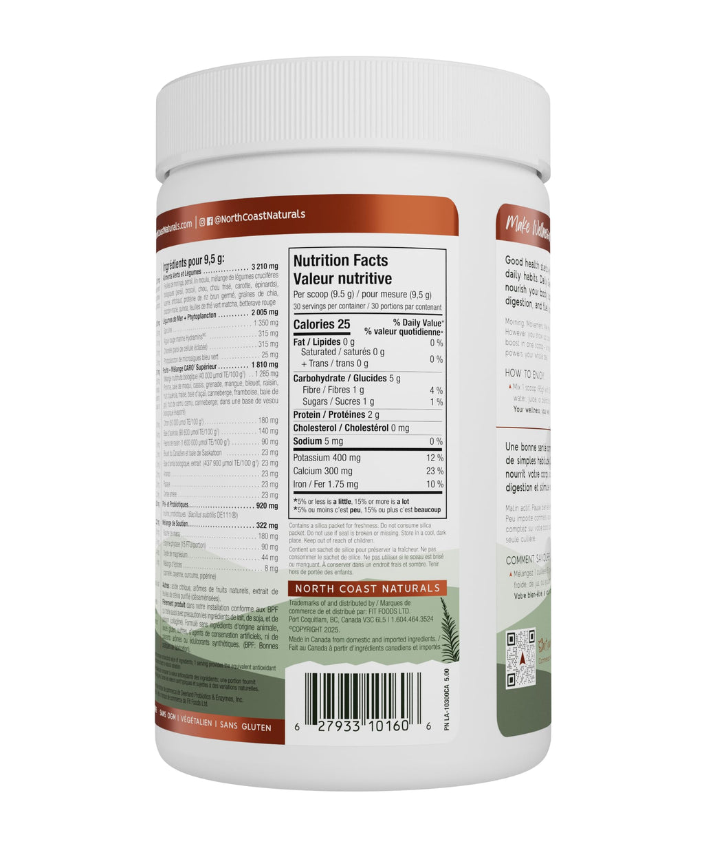 whole food nutrients in daily greens