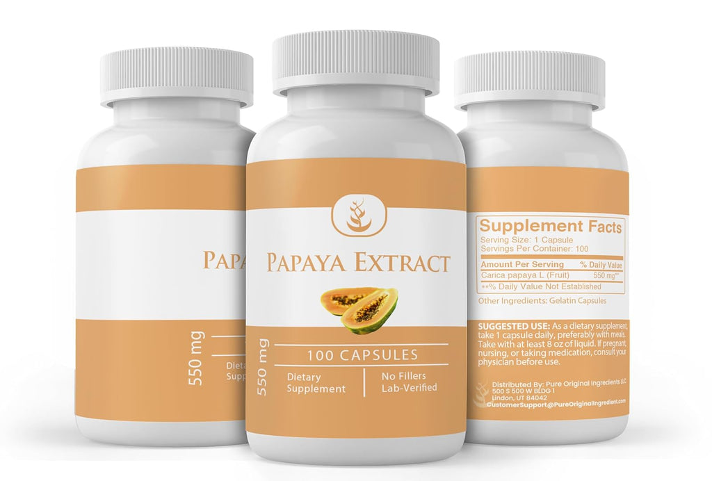 whole food papaya extract capsules