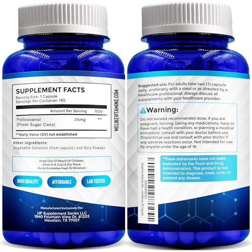 Whole food Policosanol multivitamins for families