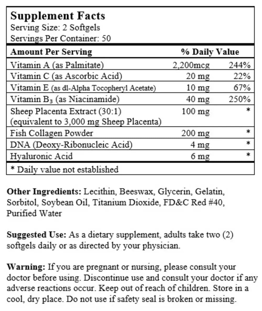 whole food sheep placenta complex capsules