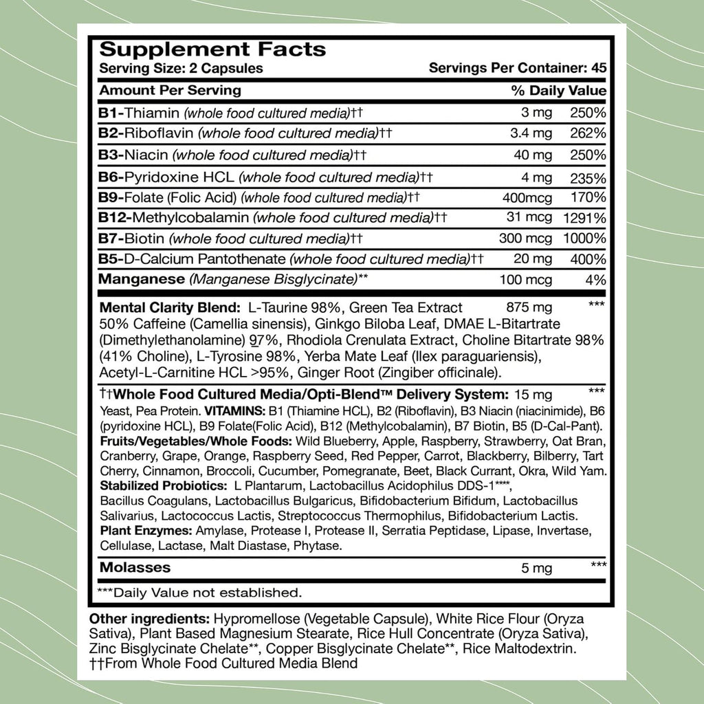 whole food vitamin b complex for energy
