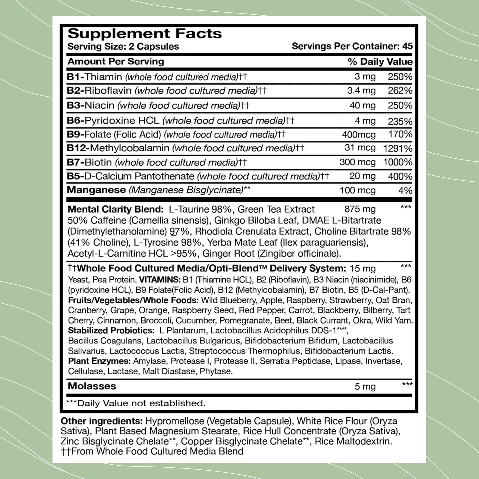 whole food vitamin b complex for energy