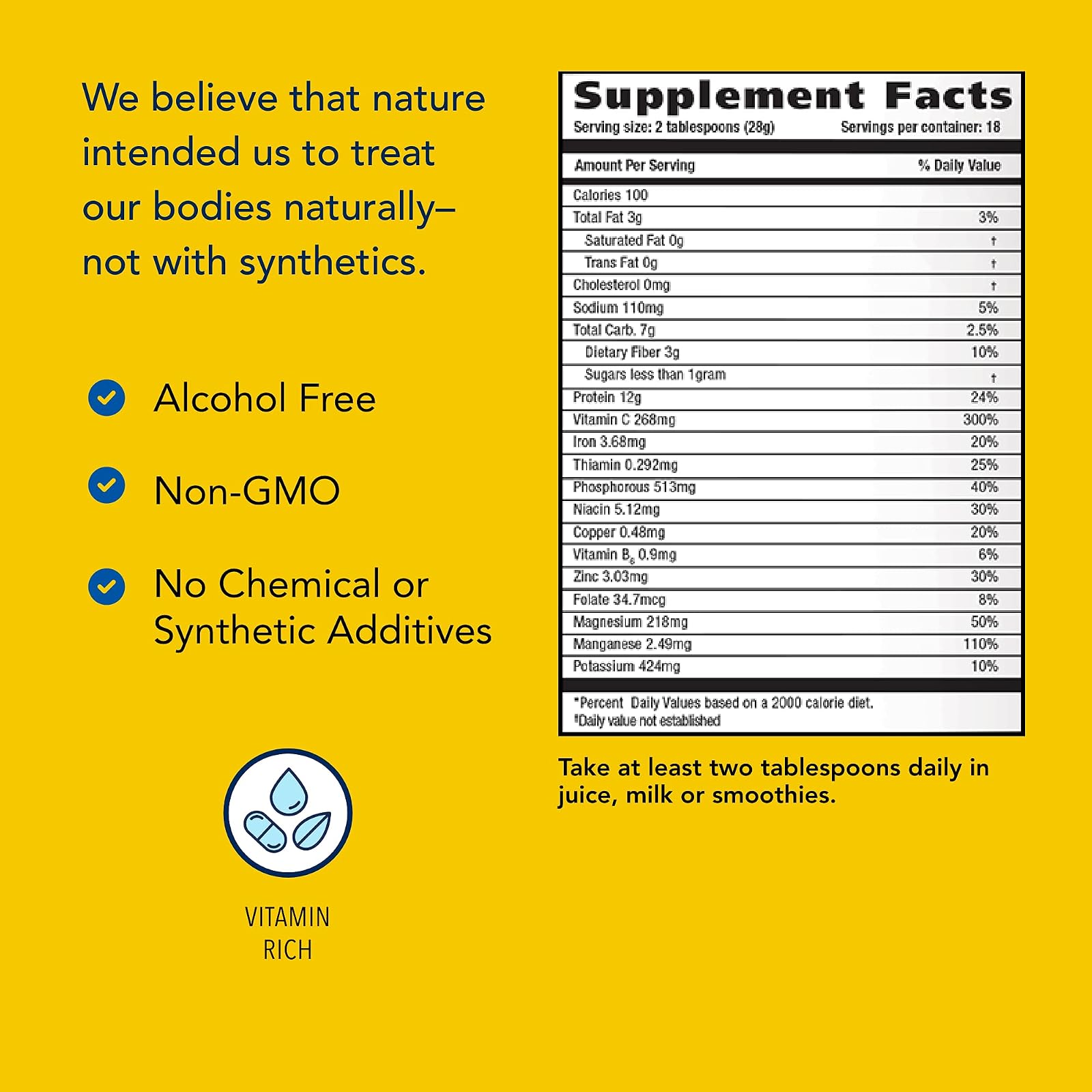 Whole food zinc for daily wellness