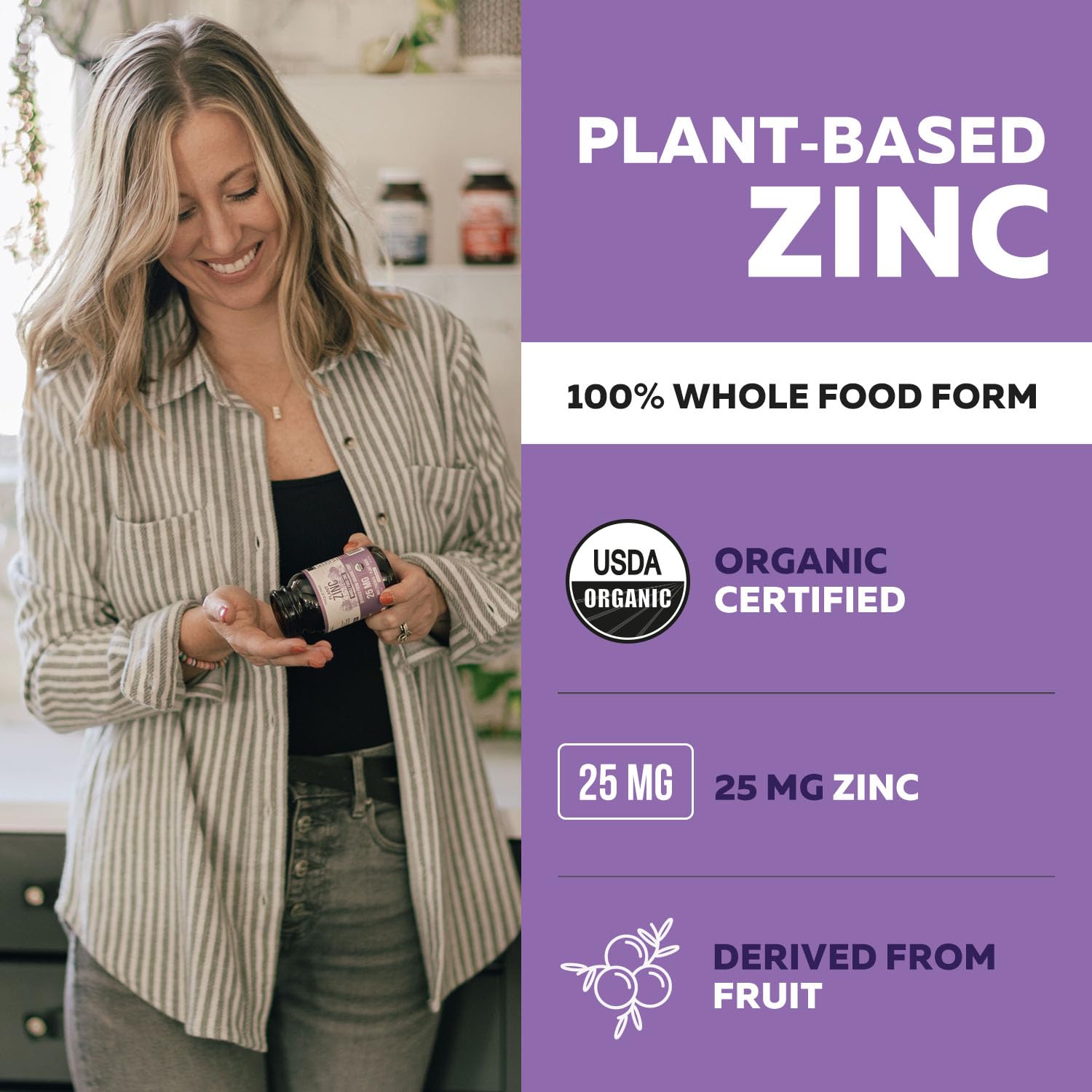 whole food zinc from fruit