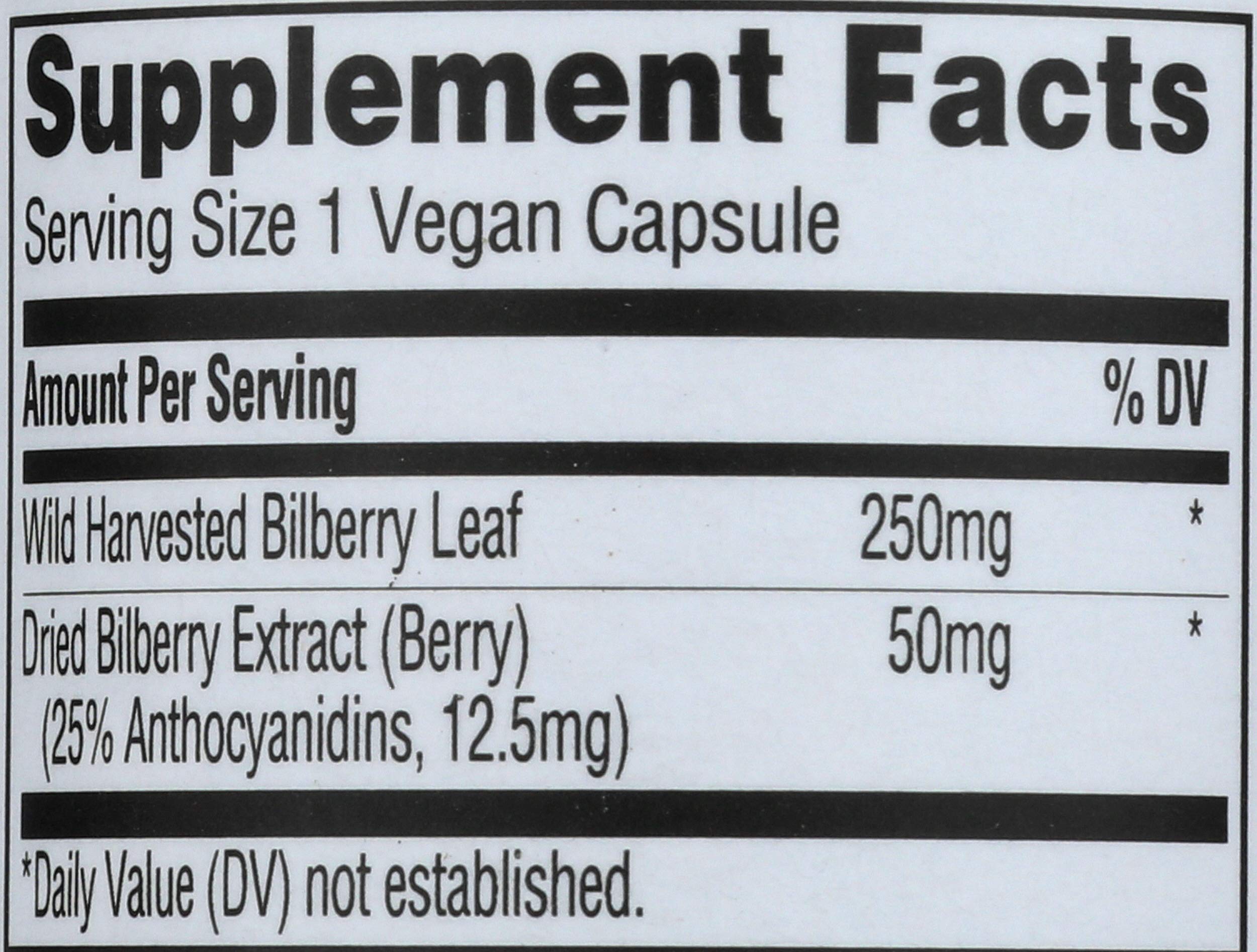 whole foods bilberry supplement benefits