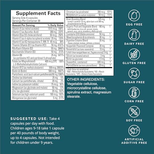 Whole foods blended vitamin supplement