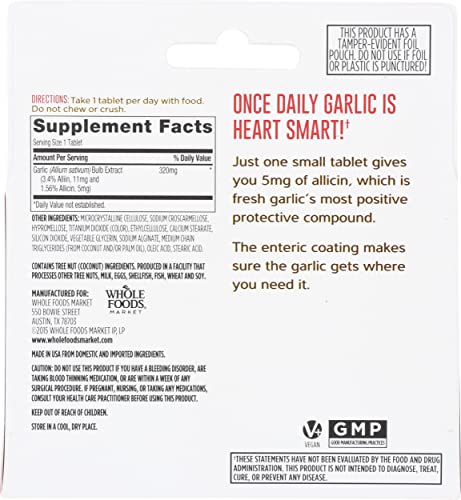 Whole Foods garlic for immune support