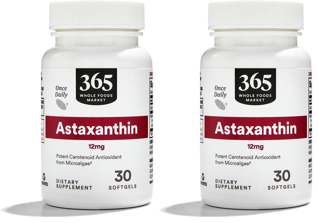 Whole Foods Market astaxanthin softgels for antioxidants