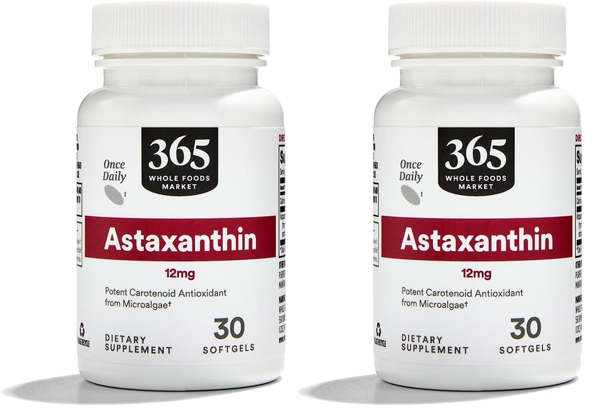 Whole Foods Market astaxanthin softgels for antioxidants