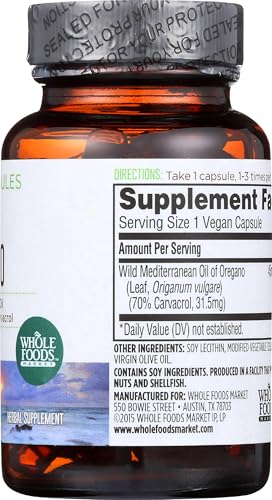 whole foods oregano oil capsules