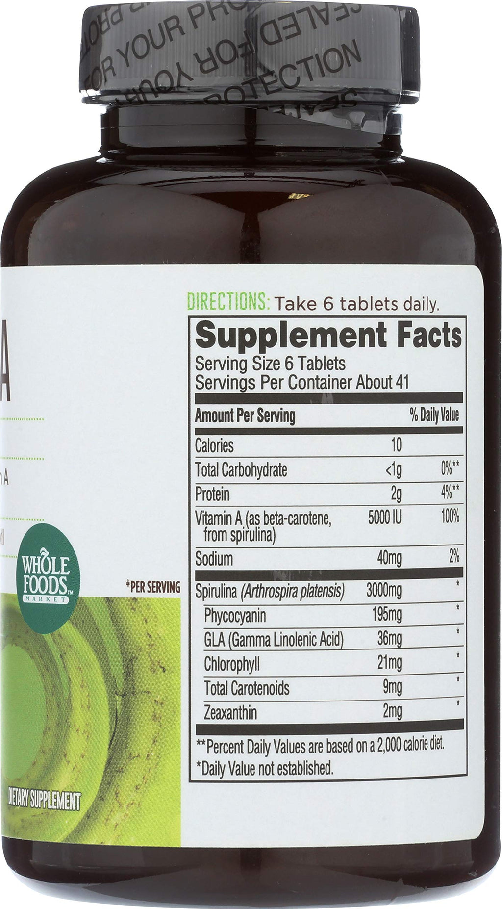 whole foods spirulina for energy
