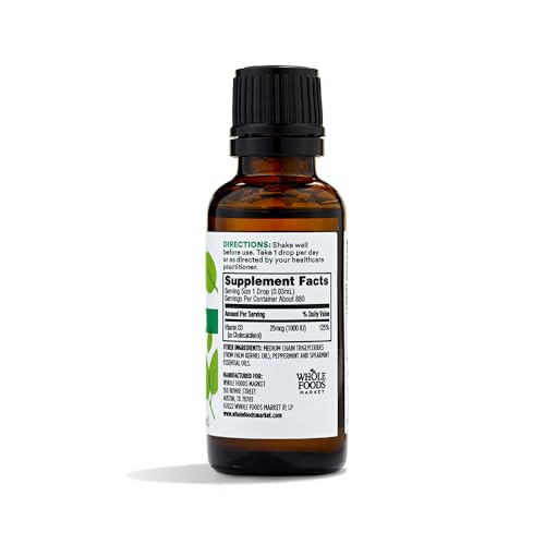 Whole Foods vitamin D3 supplement