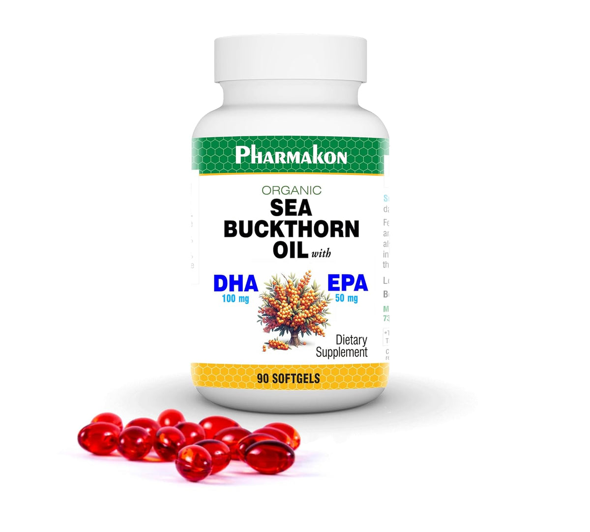 Whole-Fruit Sea Buckthorn Oil capsules
