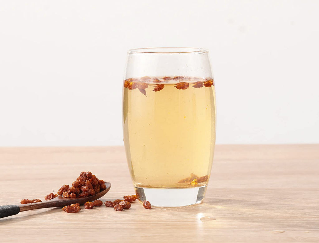 whole fruit sea buckthorn tea infusion