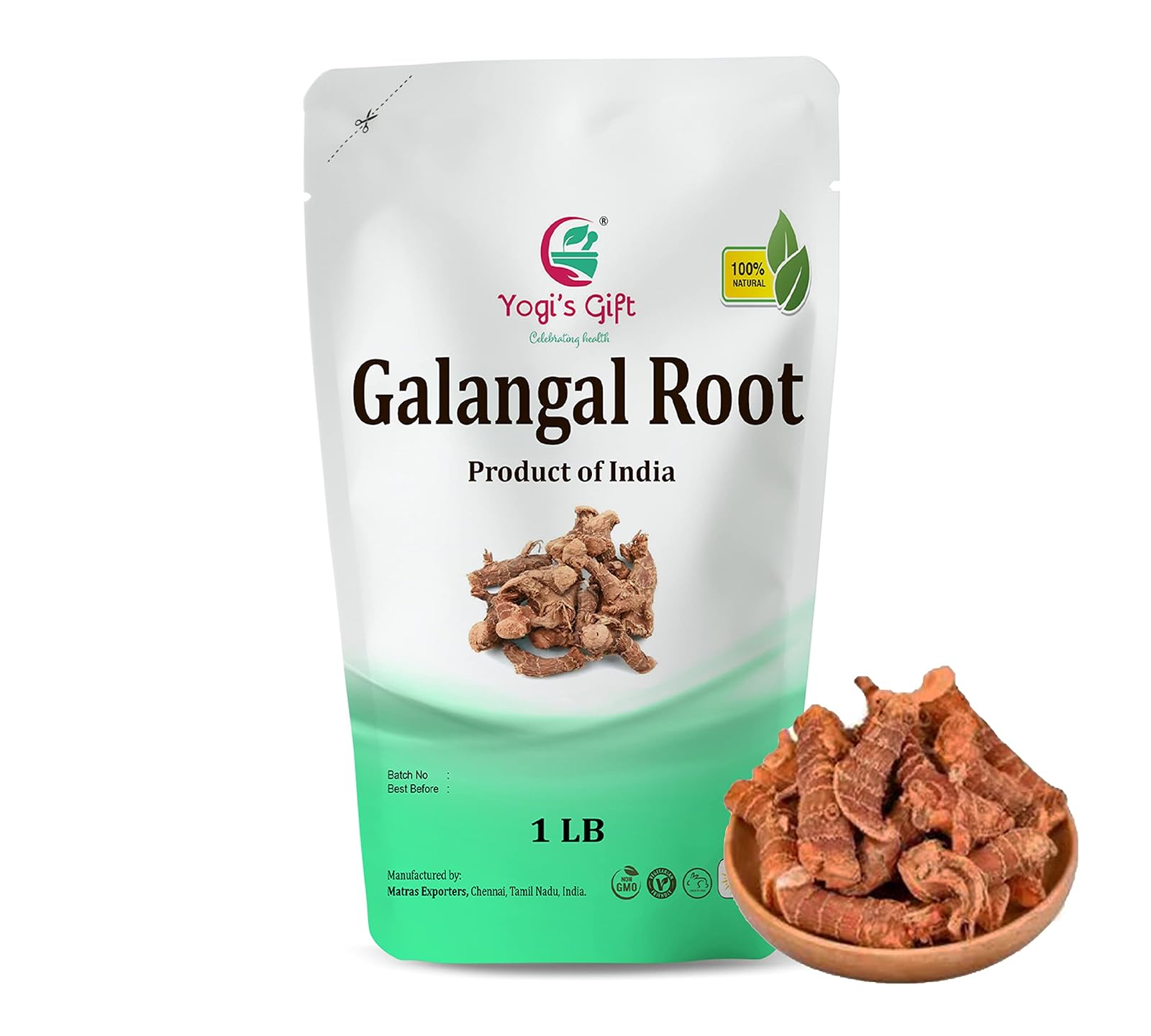 whole galangal root for ginger tea