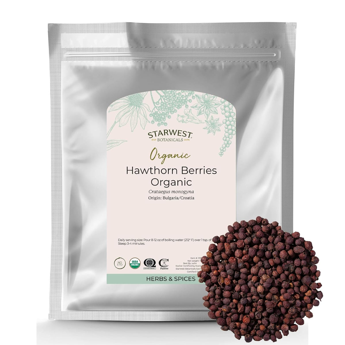 whole hawthorn berries for health