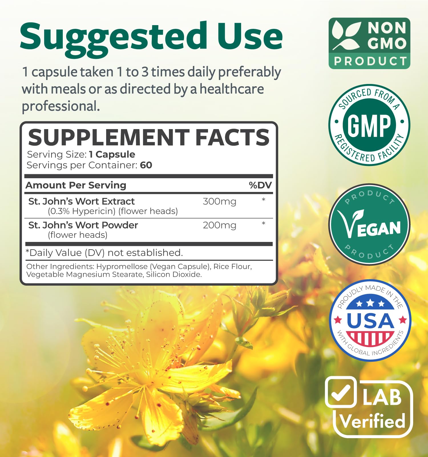 whole herb st. john's wort capsules