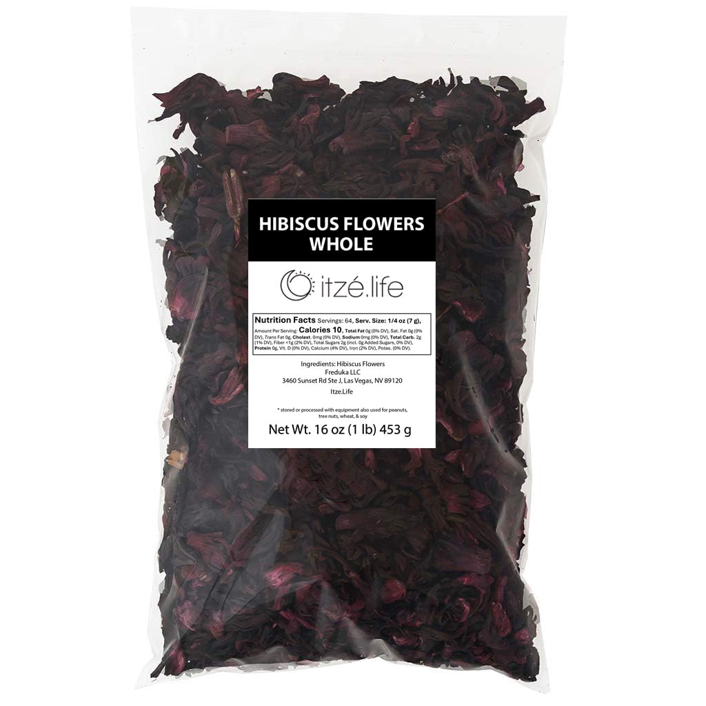 whole hibiscus flowers for tea