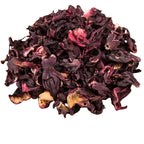 whole hibiscus petals for herbal infusion