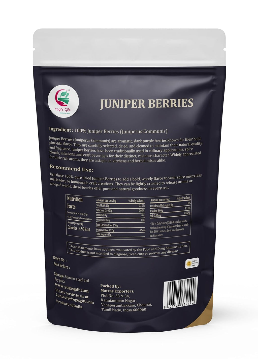 whole juniper berries for herbal tea