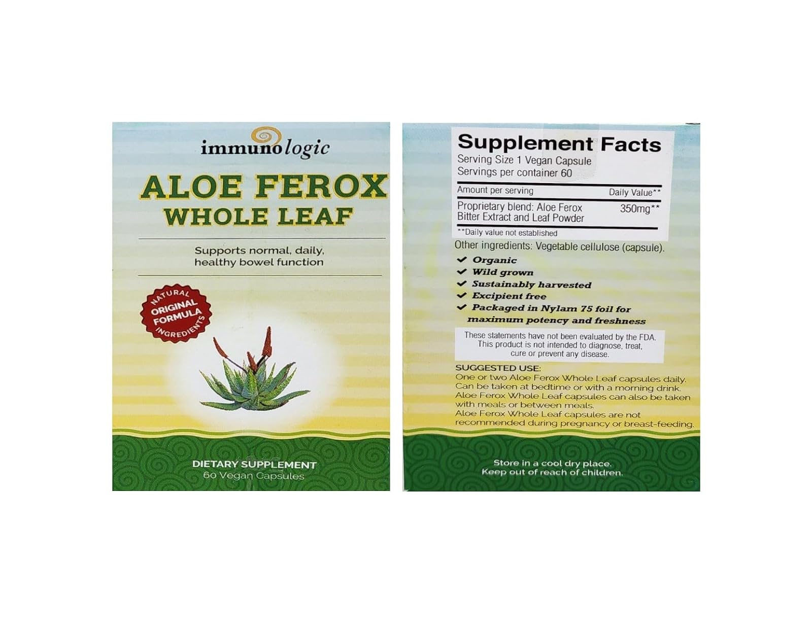 Whole leaf aloe for digestion