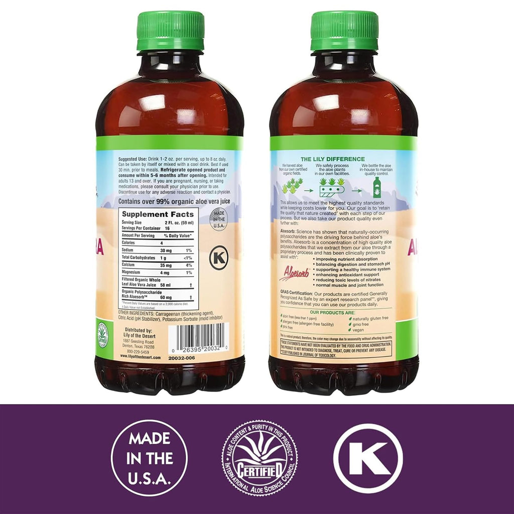 whole leaf aloe vera juice 32 fl oz