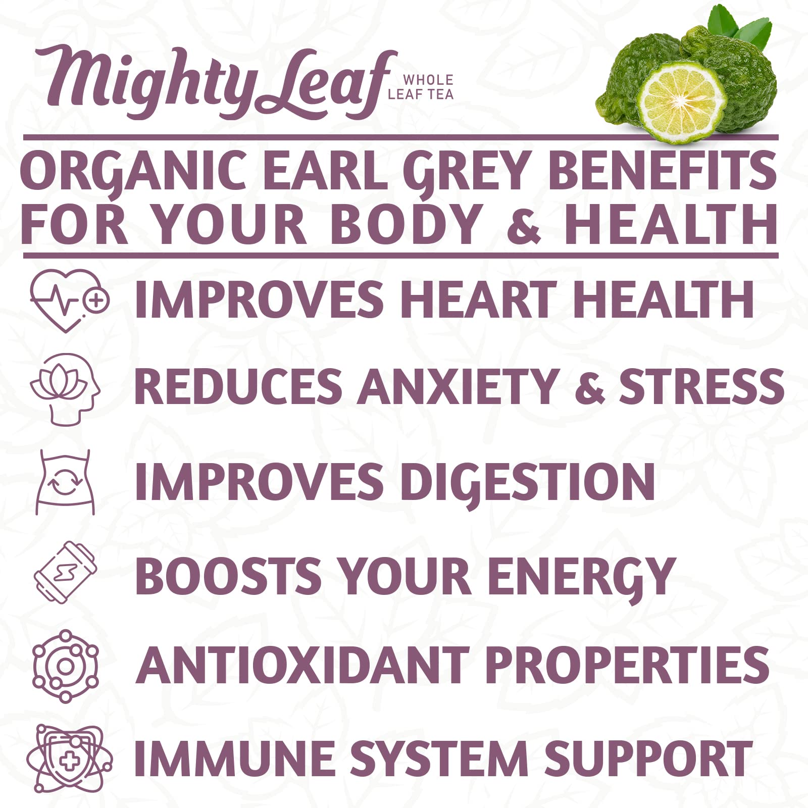 Whole leaf Earl Grey tea bags