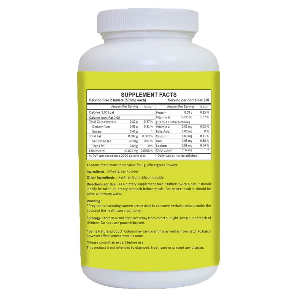 whole-leaf wheatgrass powder tablets