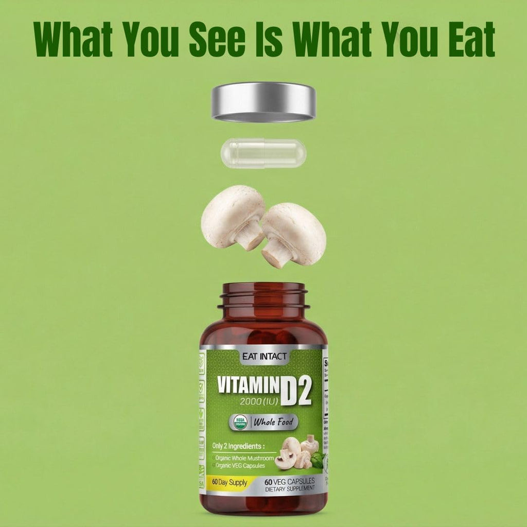 whole mushroom vitamin D benefits